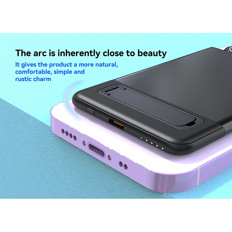 slim magsafe power bank , magnetic wireless powerbank 5000mAh , metal ...